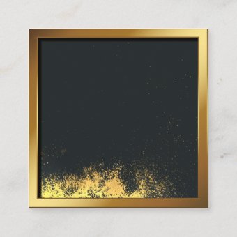 Gold Metallic Border | Gold Dust Loyalty Card | Zazzle