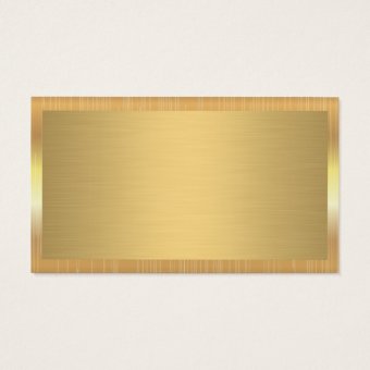 Gold Metallic Border | Gold Metal Brushed | Zazzle