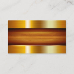 Gold Metallic Chrome Business Card | Zazzle