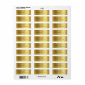 Gold Metallic Custom Return Address Labels | Zazzle