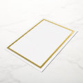 Gold Metallic Foil Border Cards | Zazzle