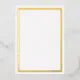 Gold Metallic Foil Border Cards | Zazzle