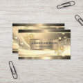 Gold Metallic | Golden Boke Sparkle Business Card | Zazzle