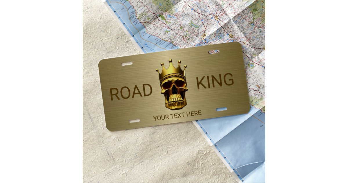 Gold Metallic License Plate | Zazzle