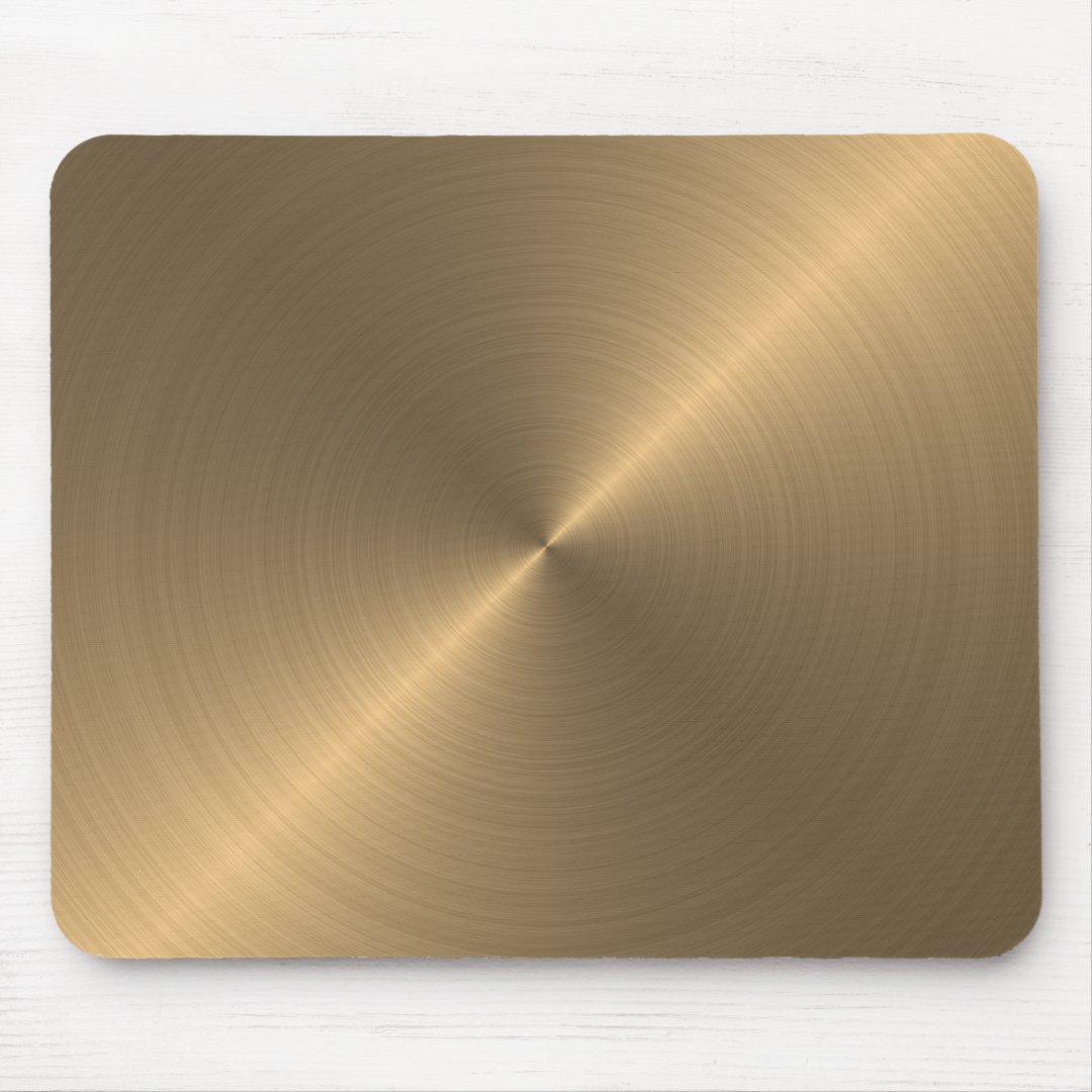Gold Metallic Look Mouse Pad | Zazzle