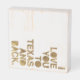 Gold Metallic Love You To Texas and Back Wooden Box Sign | Zazzle