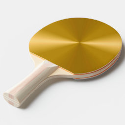 Gold Metallic Ping Pong Paddle | Zazzle