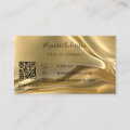 Gold metallic qr code business card | Zazzle