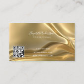 Gold metallic qr code business card | Zazzle
