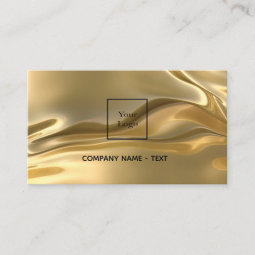 Gold metallic qr code logo business card | Zazzle