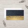 Gold Metallic | Topographic Contours Business Card | Zazzle