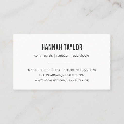 Gold Microphone Voice Actor Business Card | Zazzle