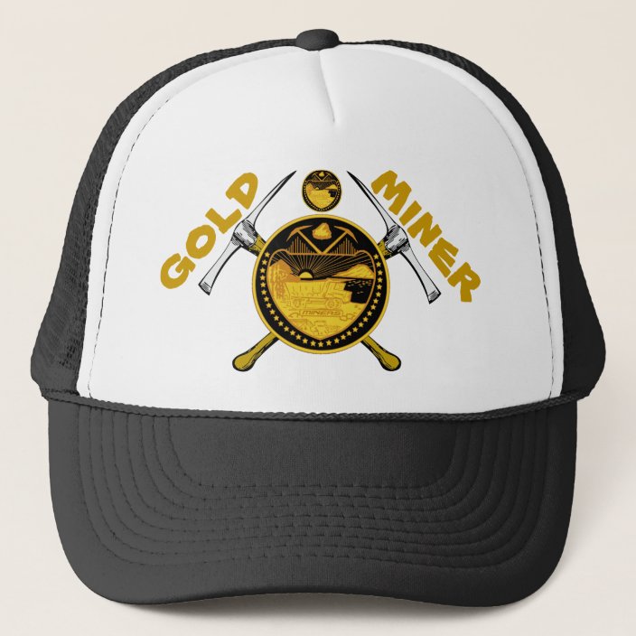 Gold Miner Trucker Hat | Zazzle.com