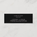 Gold mint glitter handwritten script calligraphy mini business card ...