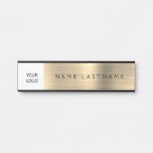Gold Modern Custom Logo Executive Professional Door Sign | Zazzle