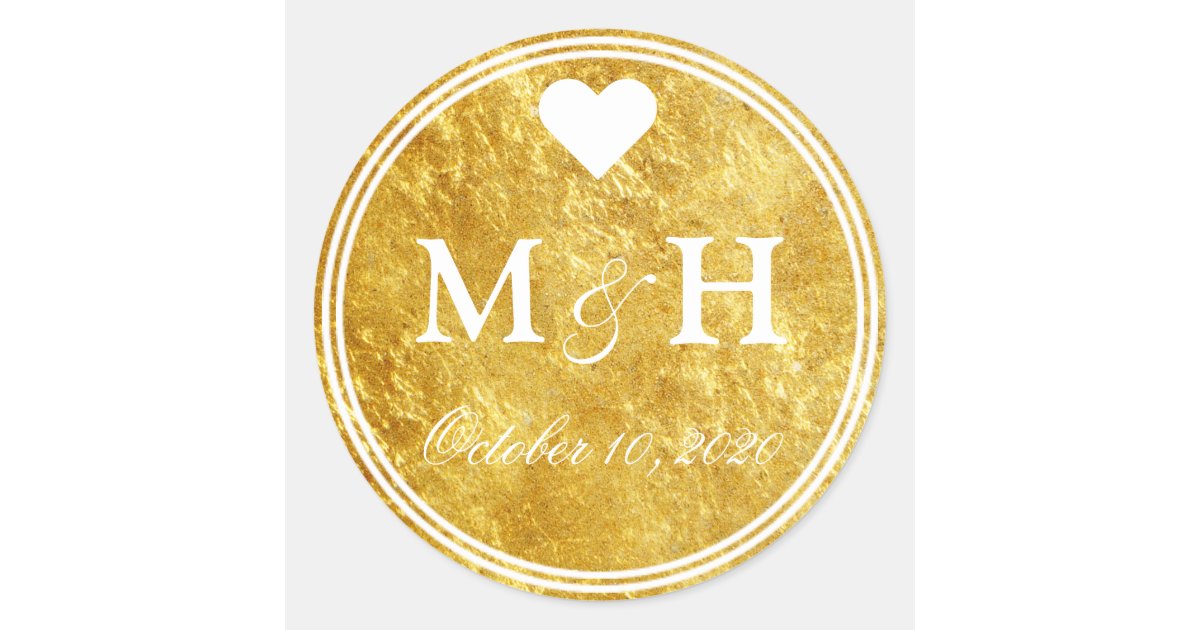 Gold Monogram Envelope Seal | Zazzle