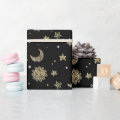 Gold Moon & Stars Wrapping Paper | Zazzle