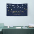 Gold & Navy Blue Modern Congratulations Banner | Zazzle