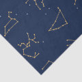Gold & Navy Blue Zodiac Constellations Pattern Tissue Paper | Zazzle