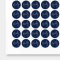 Gold & Navy Ninety Lettering 90th Birthday Party Hershey®'s Kisses ...