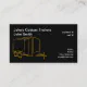 Gold outline cargo trailer business card | Zazzle
