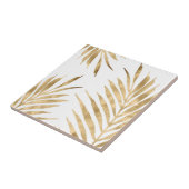 Gold Palm Fronds Ceramic Tile | Zazzle