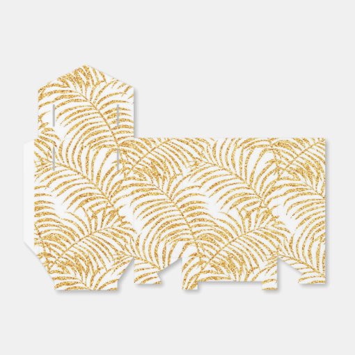 Gold Palm Gift Favor Box | Zazzle