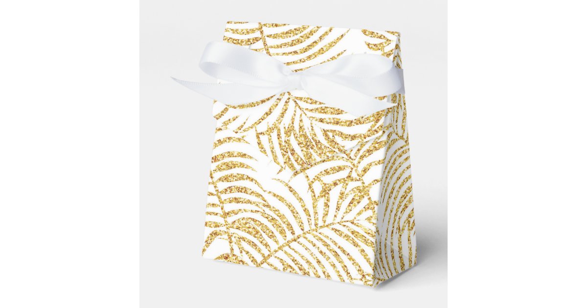 Gold Palm Gift Favor Box | Zazzle