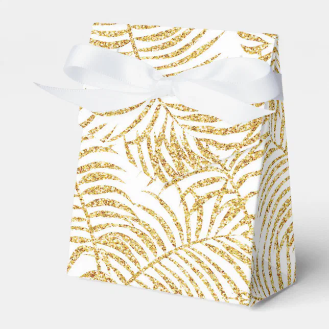 Gold Palm Gift Favor Box | Zazzle
