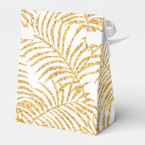 Gold Palm Gift Favor Box | Zazzle