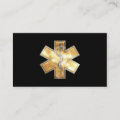 Gold Paramedic EMT EMS Business Card | Zazzle