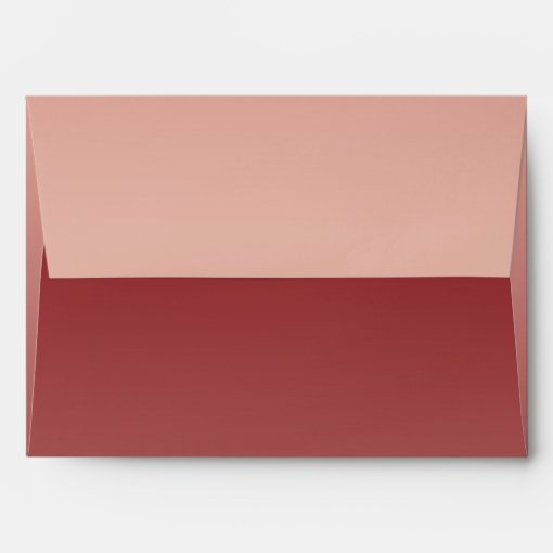 Gold Peach Red Zebra Stripes Envelope | Zazzle