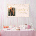 Gold & Pink | Congratulations Party, Event Photo Banner | Zazzle