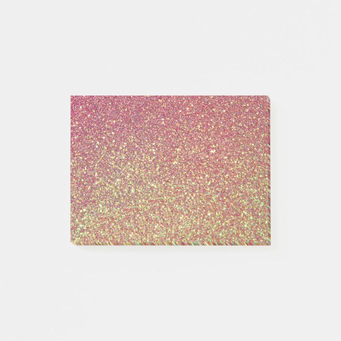 Gold Pink Glitter Texture Post-it Notes | Zazzle.com