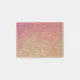 Gold Pink Glitter Texture Post-it Notes | Zazzle
