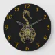 Gold poisonous scorpion very venomous insect large clock | Zazzle
