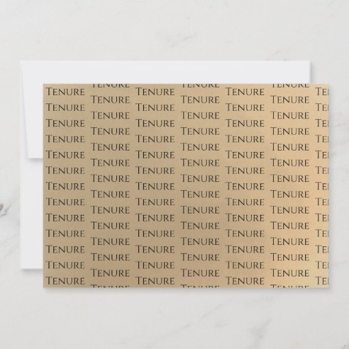 Gold Professor Tenure Party Invitation | Zazzle