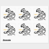 Gold Prospector Square Sticker | Zazzle
