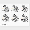 Gold Prospector Square Sticker | Zazzle