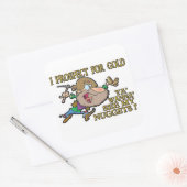 Gold Prospector Square Sticker | Zazzle