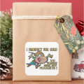 Gold Prospector Square Sticker | Zazzle