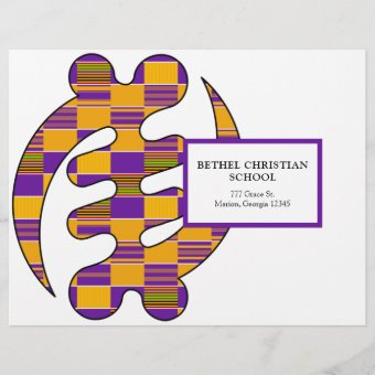 Gold Purple Africa Kente Certificate of Completion | Zazzle