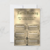 Gold Raffle Tickets Invitation | Zazzle