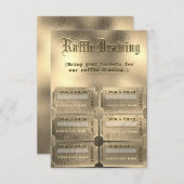 Gold Raffle Tickets Invitation | Zazzle