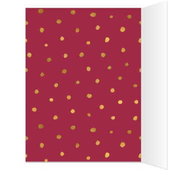 Gold Red Confetti Dots Birthday Card | Zazzle