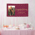 Gold & Red | Congratulations Party, Event Photo Banner | Zazzle