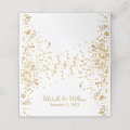 Gold Ribbon Confetti Place Card | Zazzle