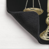 gold scales of justice mouse pad | Zazzle