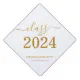 Gold Script Class of 2024 Graduation Cap Topper | Zazzle