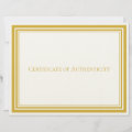 Gold Seal Certificate of Authenticity Template Letterhead | Zazzle